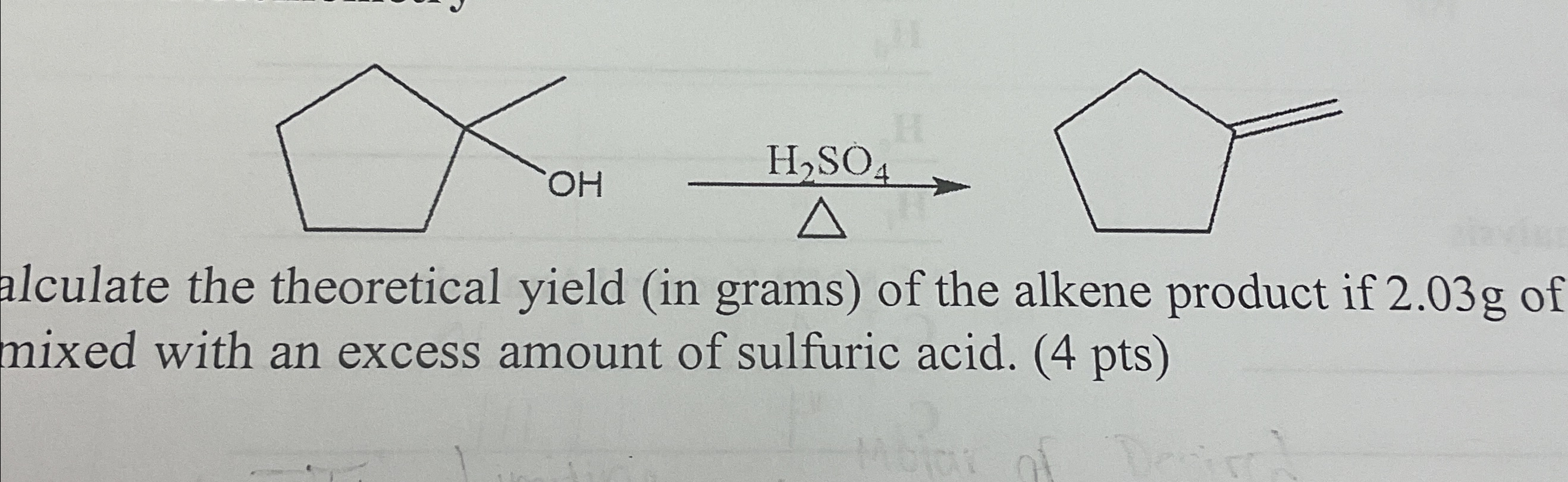 Solved Calculate the theoretical yield (in grams) ﻿of the | Chegg.com