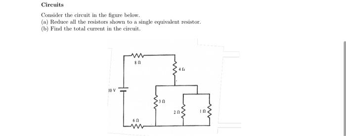 Solved Circuits Consider the circuit in the figure below. | Chegg.com