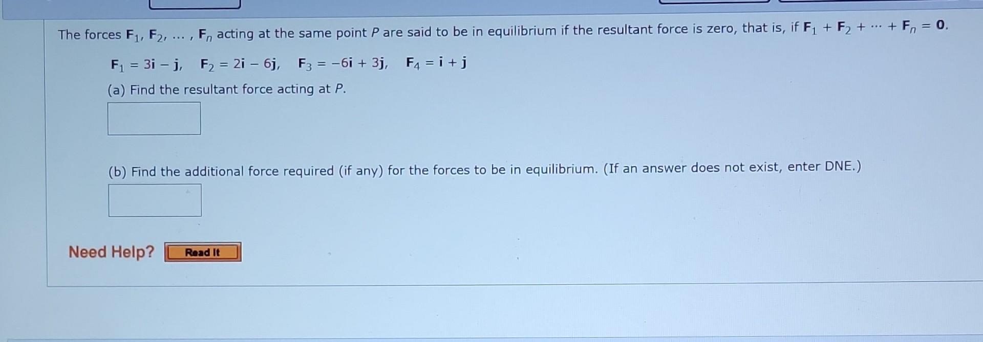 Solved The forces F1,F2,…,Fn acting at the same point P are | Chegg.com
