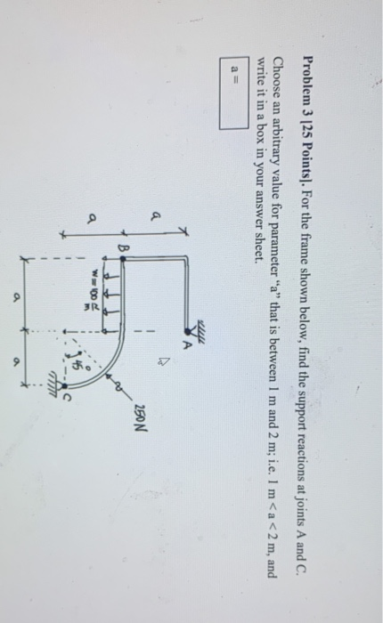 Solved Problem 3 125 Points). For the frame shown below, | Chegg.com