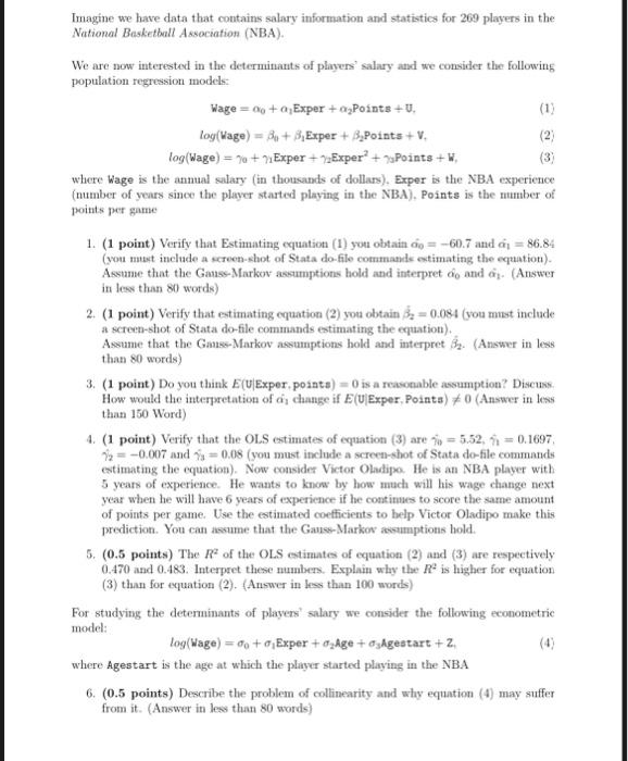 Solved Imagine we have data that contains salary information | Chegg.com