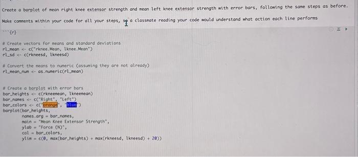 Solved 227 \# Finally, add the error bars to your bar plot | Chegg.com