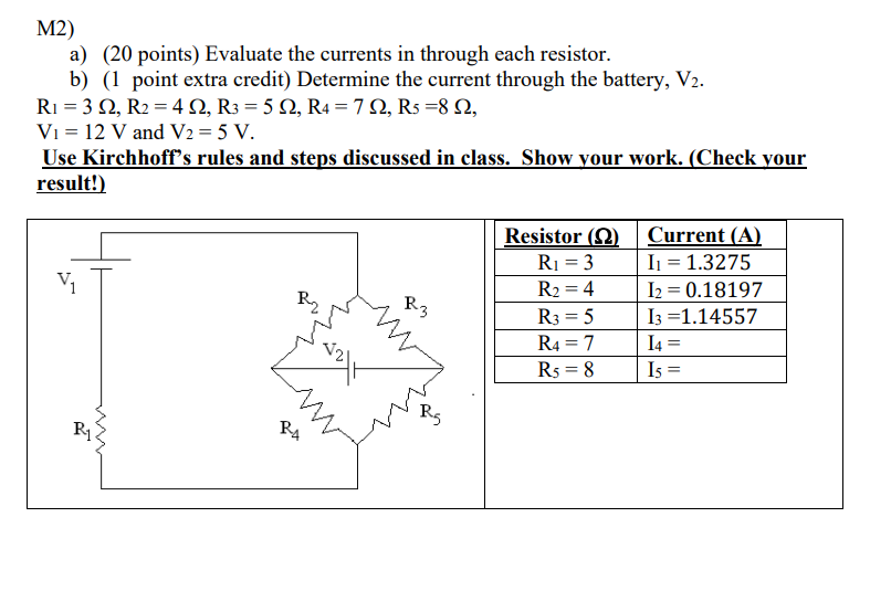 Solved Evaluate the currents through each resistor then find | Chegg.com