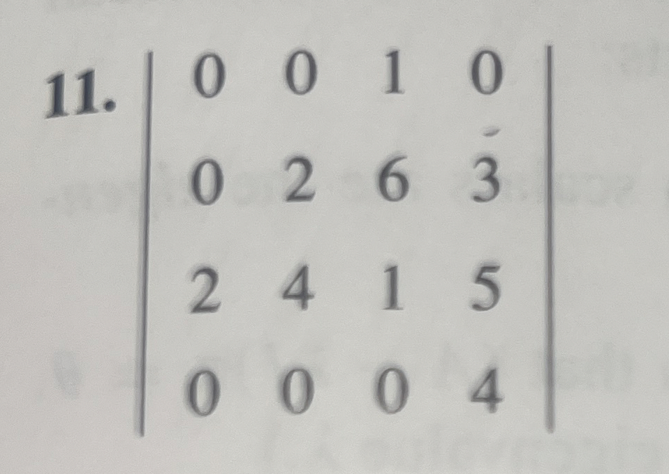 Solved In Exercises 7-12, use only column interchanges or | Chegg.com Solved In Exercises 7-12, use only column interchanges or | Chegg.com