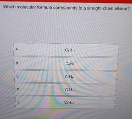 Solved Which molecular formula corresponds to a | Chegg.com