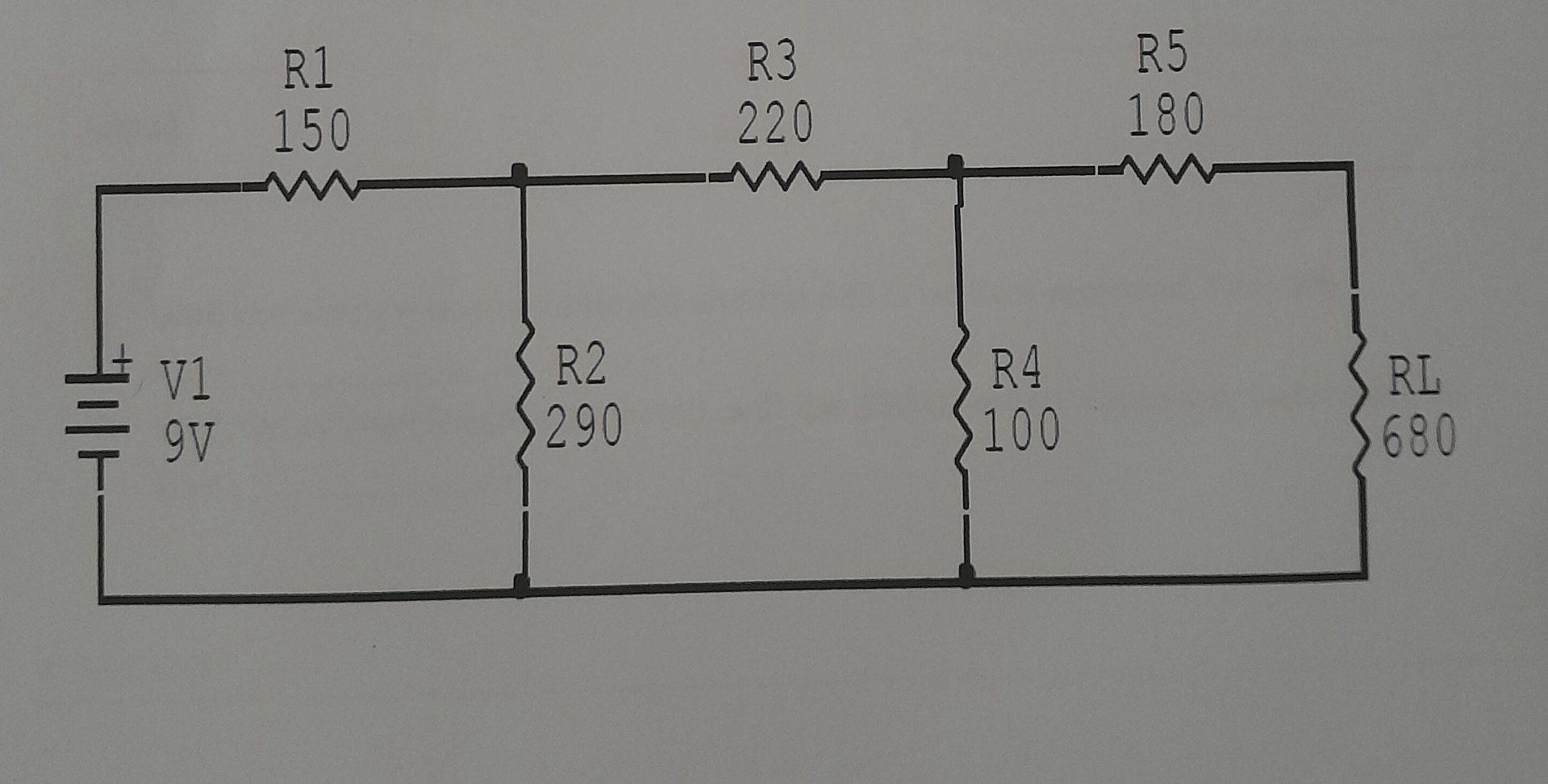 Solved R2290R4100R5180calculate the current and voltage | Chegg.com