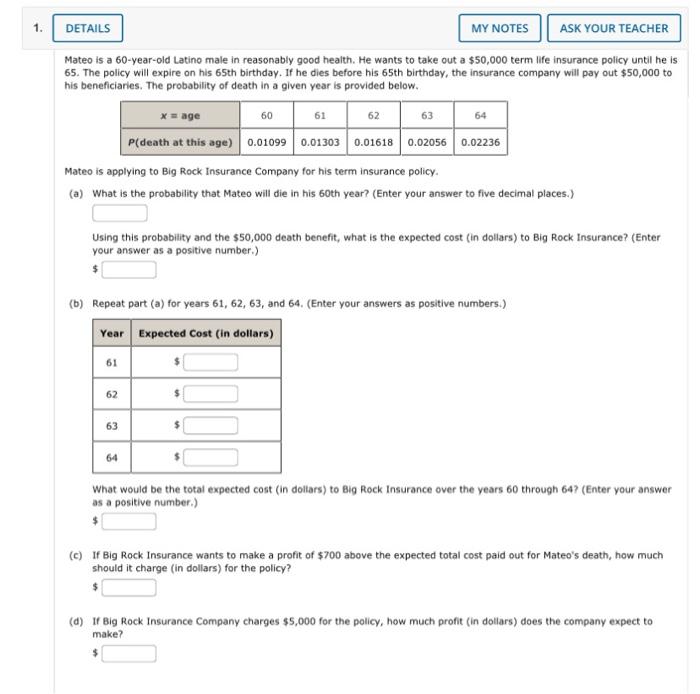 Solved Mateo is a 60 -year-old Latino male in reasonably | Chegg.com
