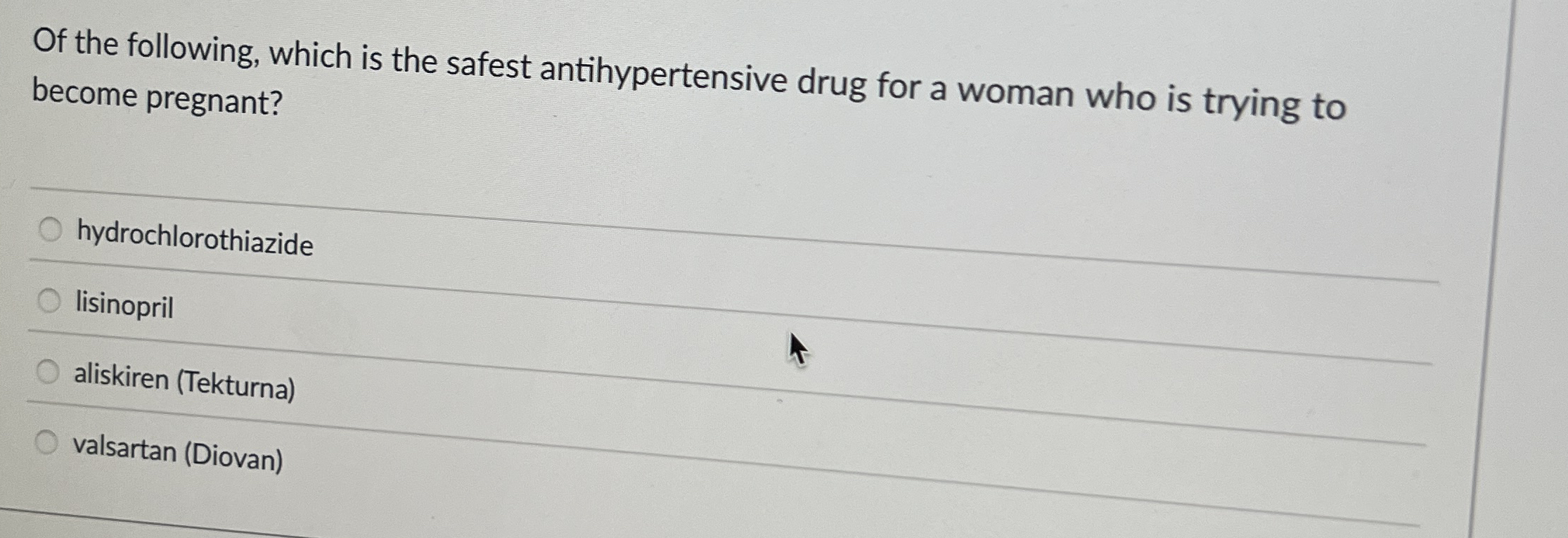 Solved Of the following, which is the safest | Chegg.com