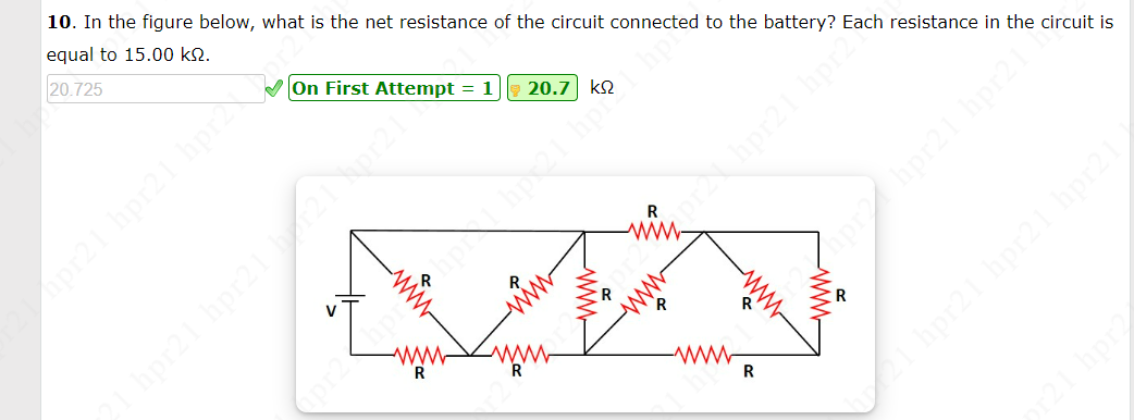 In the figure below, what is the net resistance of | Chegg.com