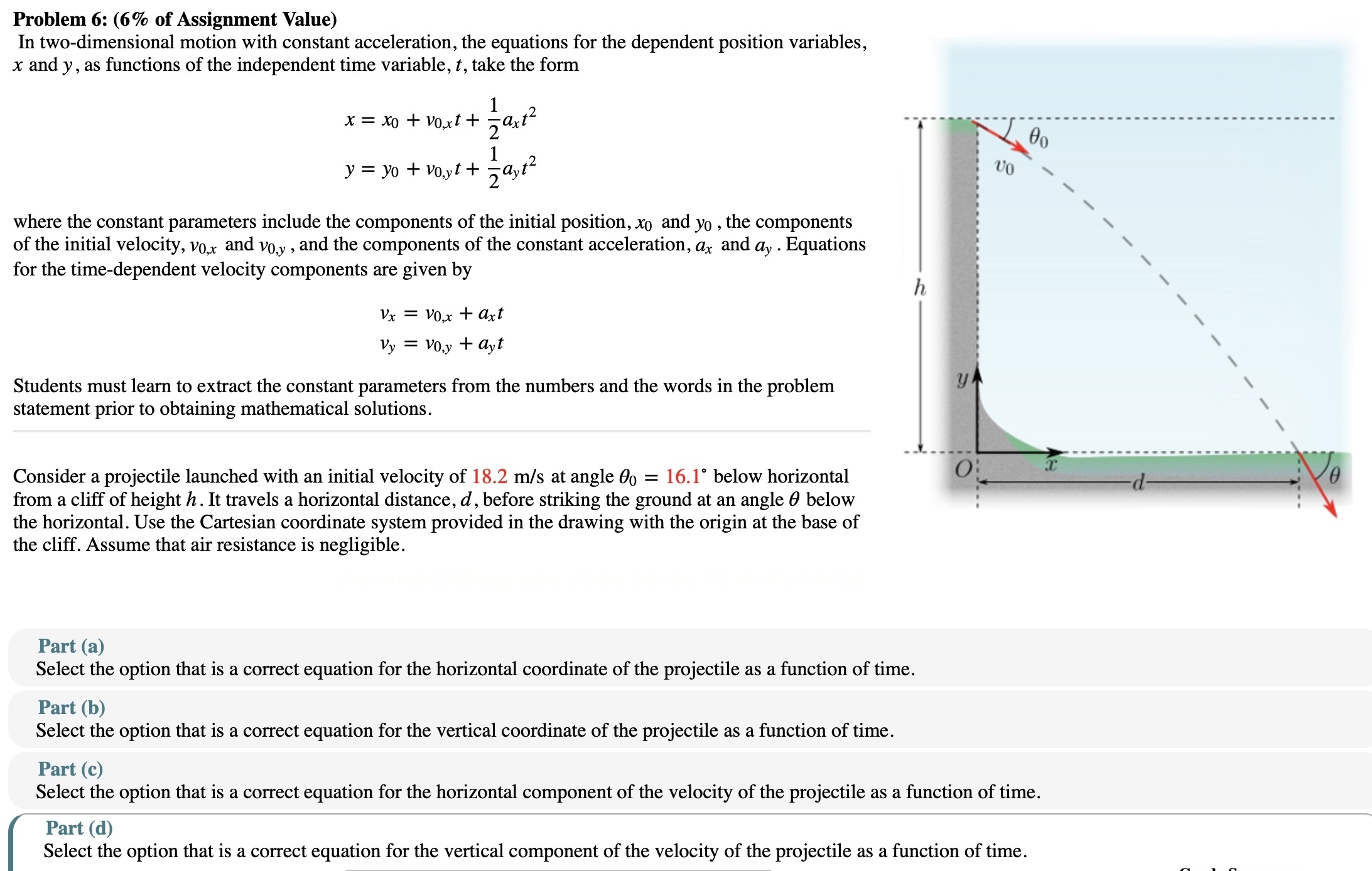 Solved Problem 6: (6% ﻿of Assignment Value)In | Chegg.com