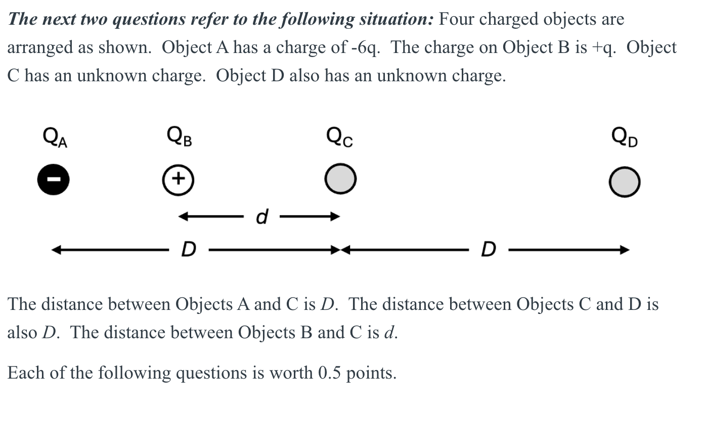 Solved Four charged objects are arranged as shown. ﻿Object | Chegg.com