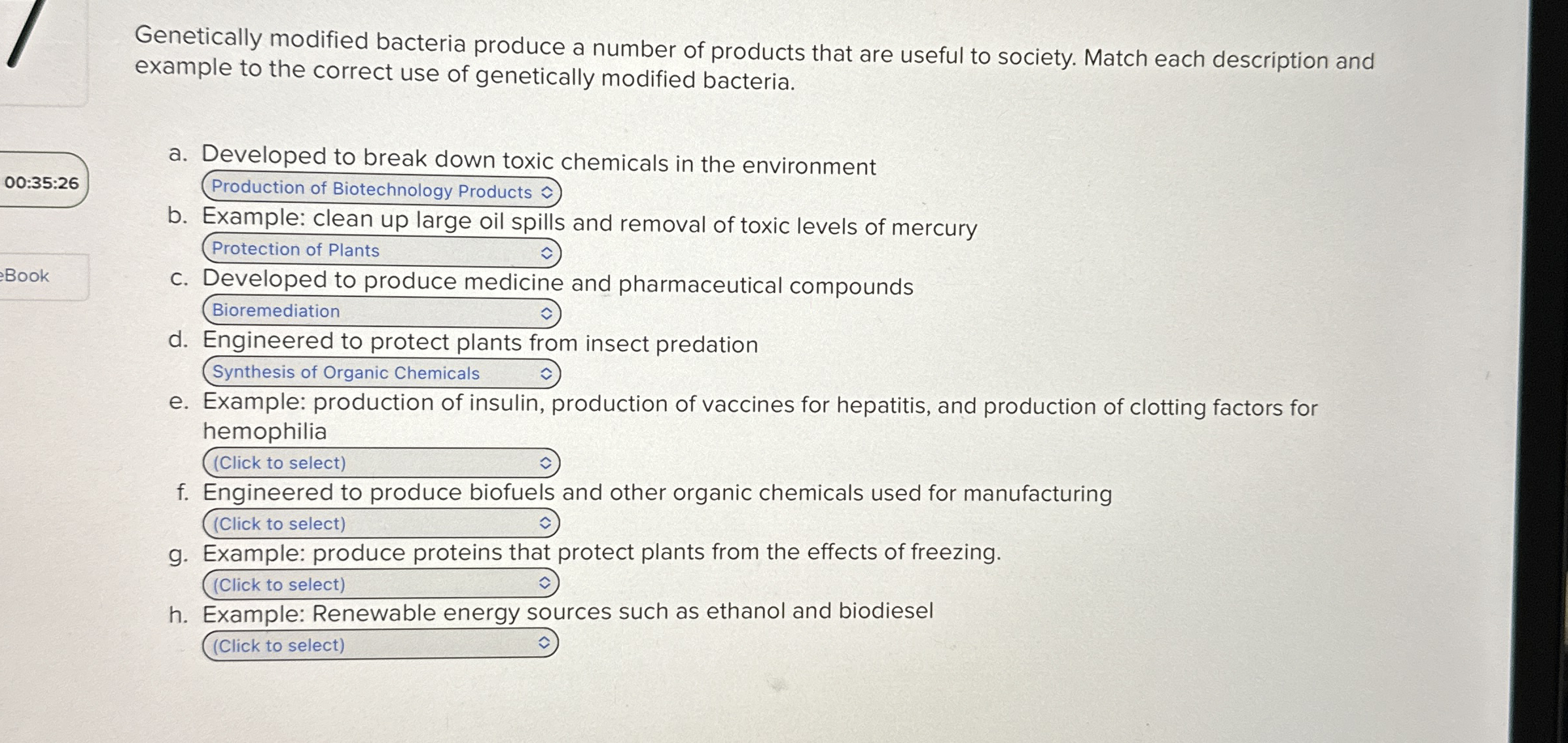 Solved Genetically modified bacteria produce a number of | Chegg.com