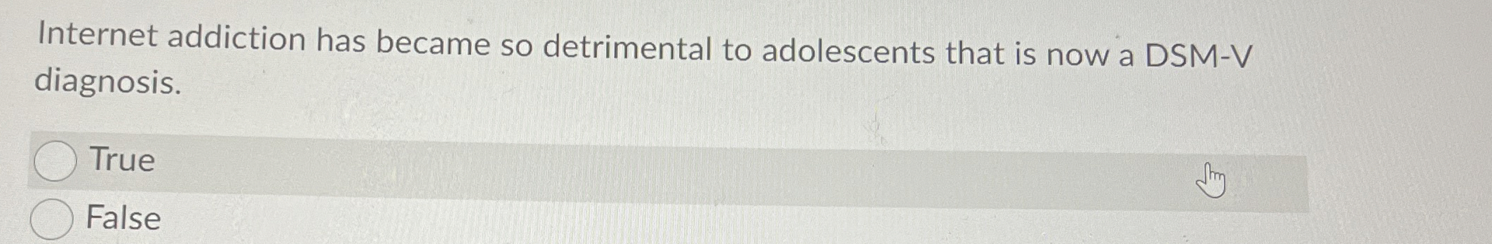 Solved Internet addiction has became so detrimental to | Chegg.com