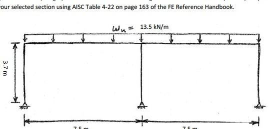 Solved our selected section using AISC Table 4-22 on page | Chegg.com