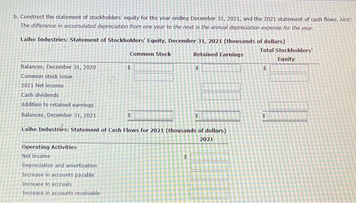 Excel Activity: Financial Statements, Cash Flow, and | Chegg.com