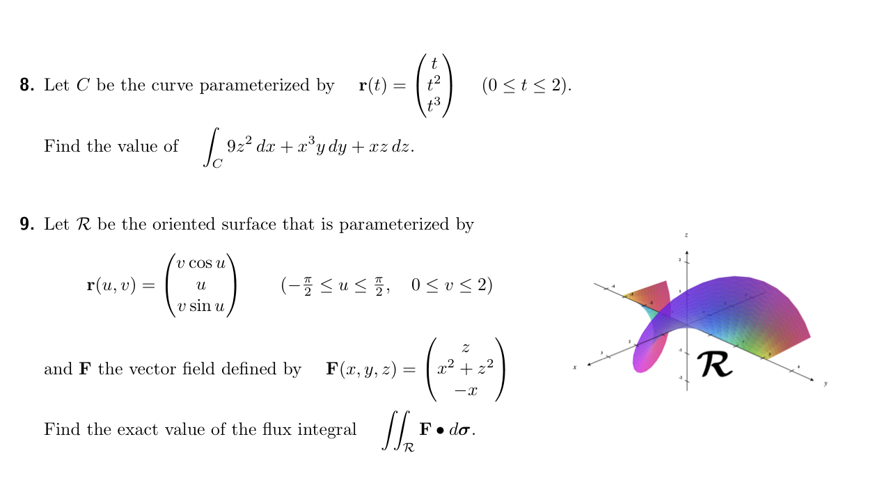 Solved ALet C ﻿be the curve parameterized by | Chegg.com