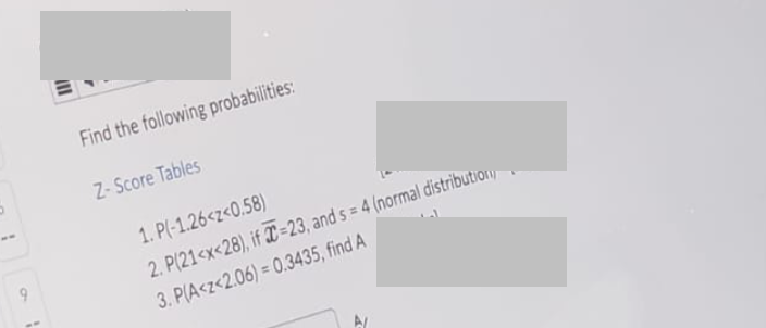 Solved Find the following probabilities:2-Score | Chegg.com