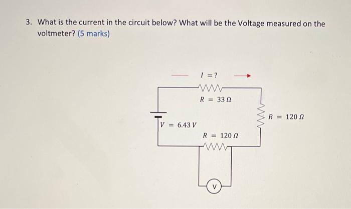 Solved 3. What is the current in the circuit below? What | Chegg.com
