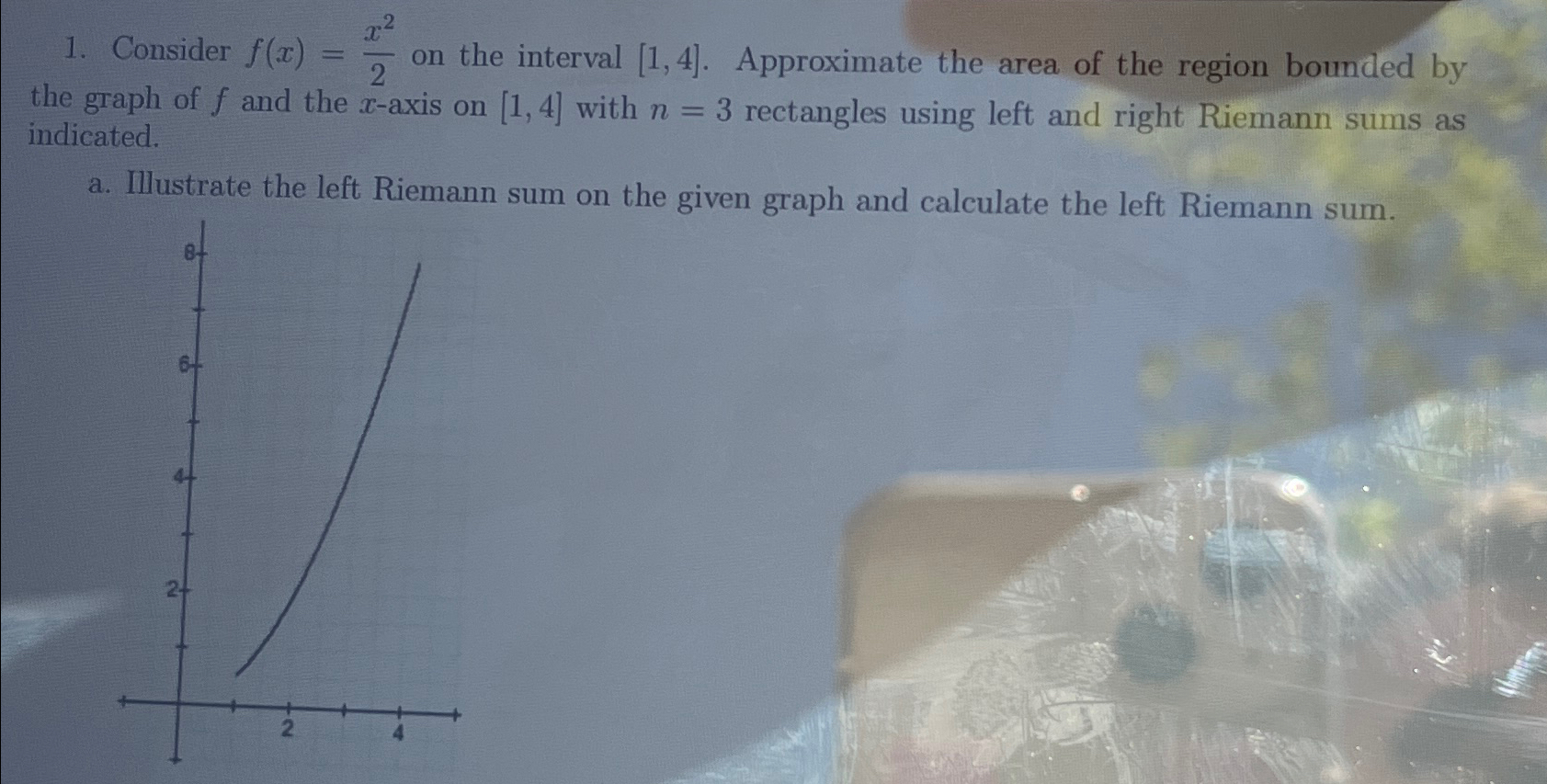 Solved Consider f(x)=x22 ﻿on the interval 1,4. ﻿Approximate | Chegg.com