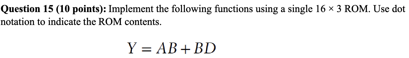 Solved Question 15 (10 points): Implement the following | Chegg.com Solved Question 15 (10 points): Implement the following | Chegg.com