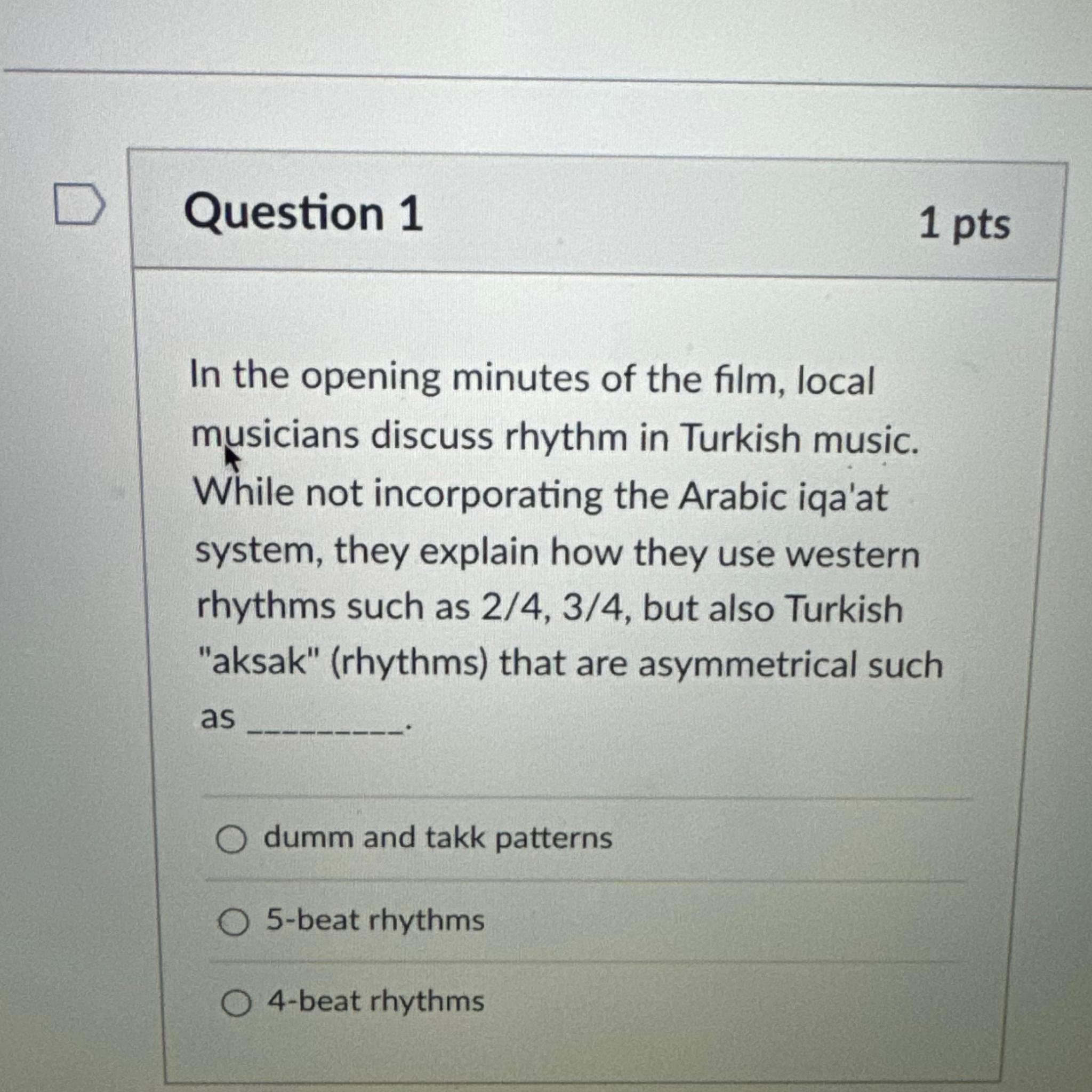 Solved Question 11 ﻿ptsIn the opening minutes of the film, | Chegg.com