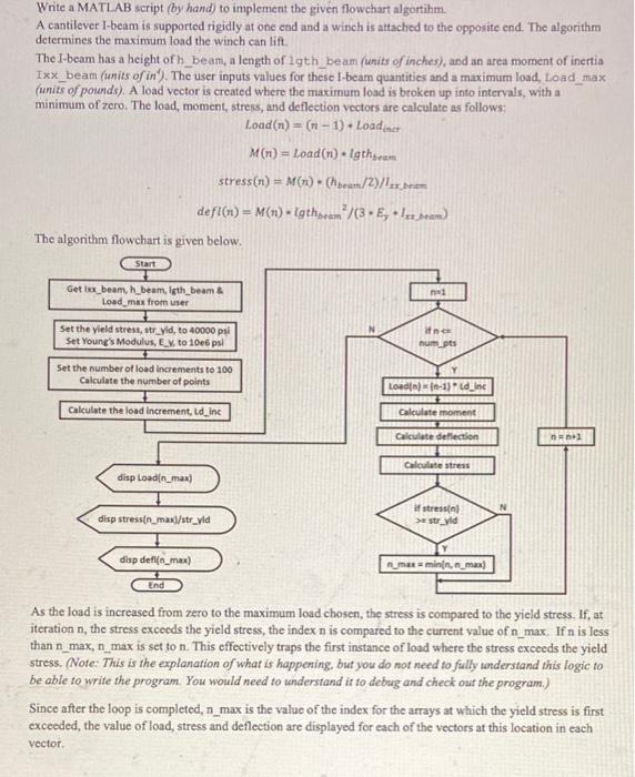 Solved Write a MATLAB script (by hand) to implement the | Chegg.com