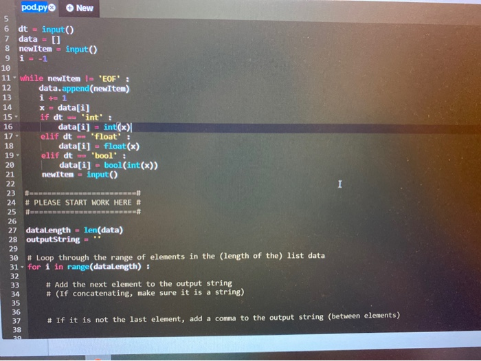 Solved Input • Program input is handled for you. After some | Chegg.com