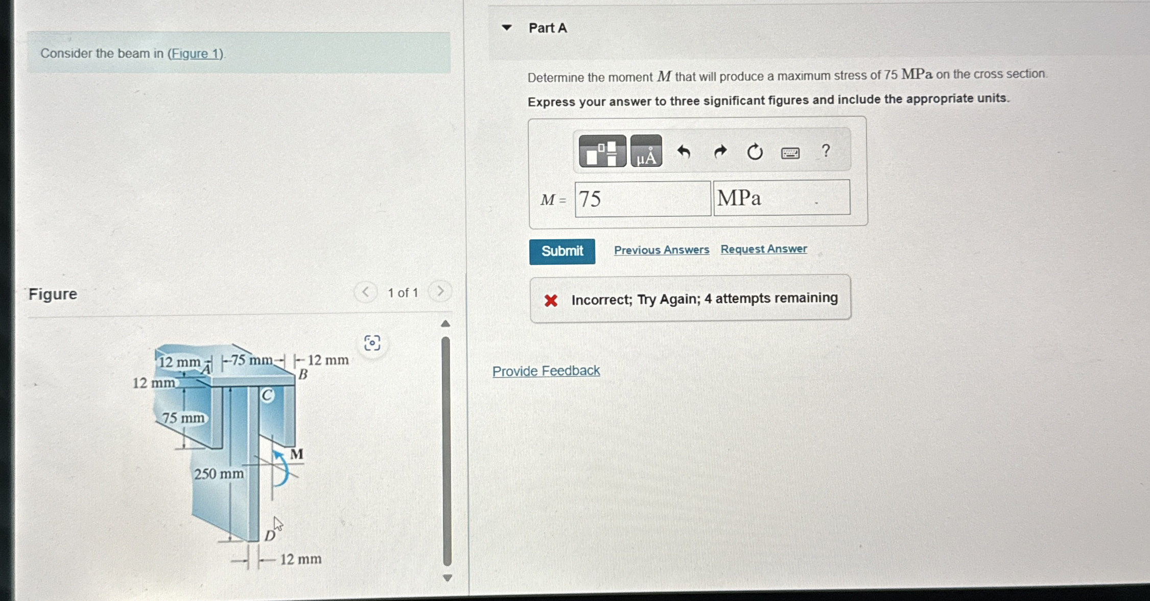 Solved Consider the beam in (Figure 1).Figure1 ﻿of 1Part | Chegg.com