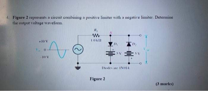 Solved 4. Figure 2 represents a circuit combining a positive | Chegg.com