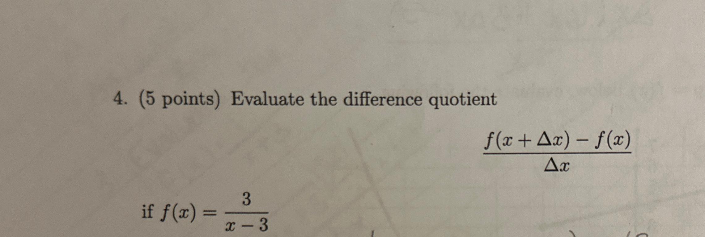 Solved (5 points) Evaluate the difference | Chegg.com Solved (5 points) Evaluate the difference | Chegg.com