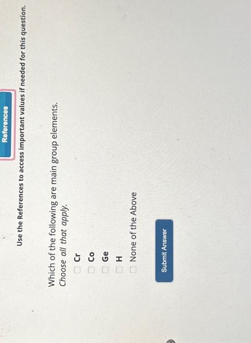 Solved Use the References to access important values if | Chegg.com
