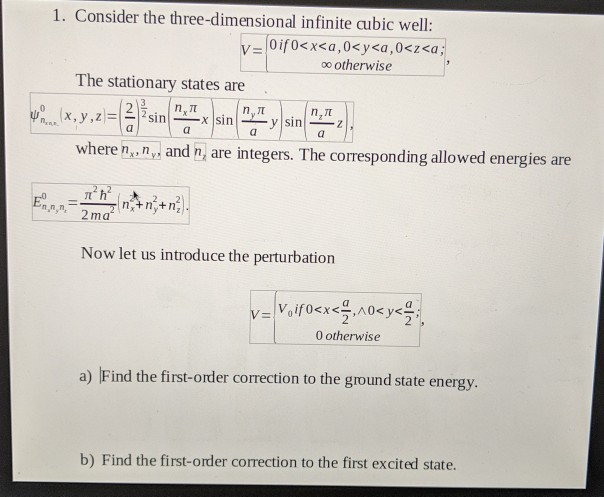 Solved Find parts a and b. Consider the three-dimensional | Chegg.com