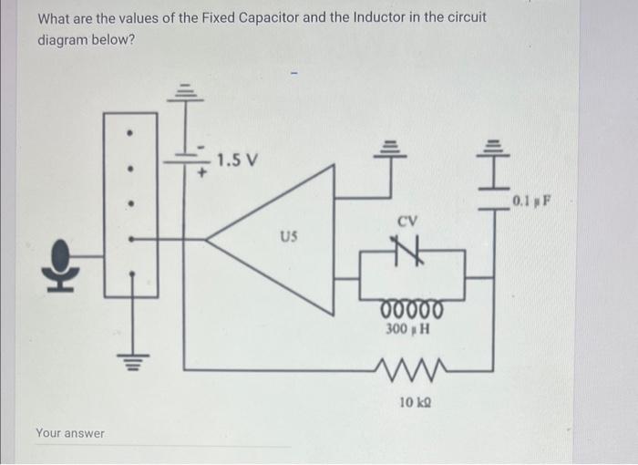 Solved What are the values of the Fixed Capacitor and the | Chegg.com