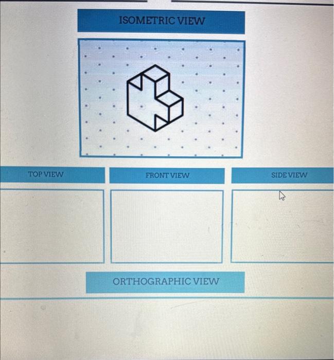 Solved ISOMETRIC VIEW TOP VIEW FRONT VIEW SIDE VIEW | Chegg.com