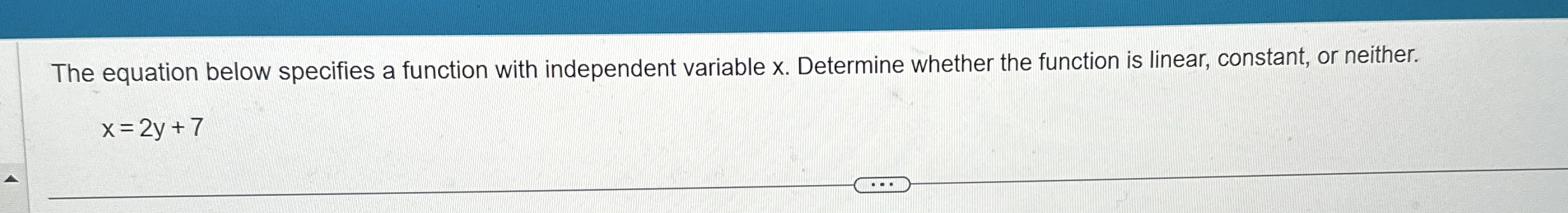 Solved The equation below specifies a function with | Chegg.com