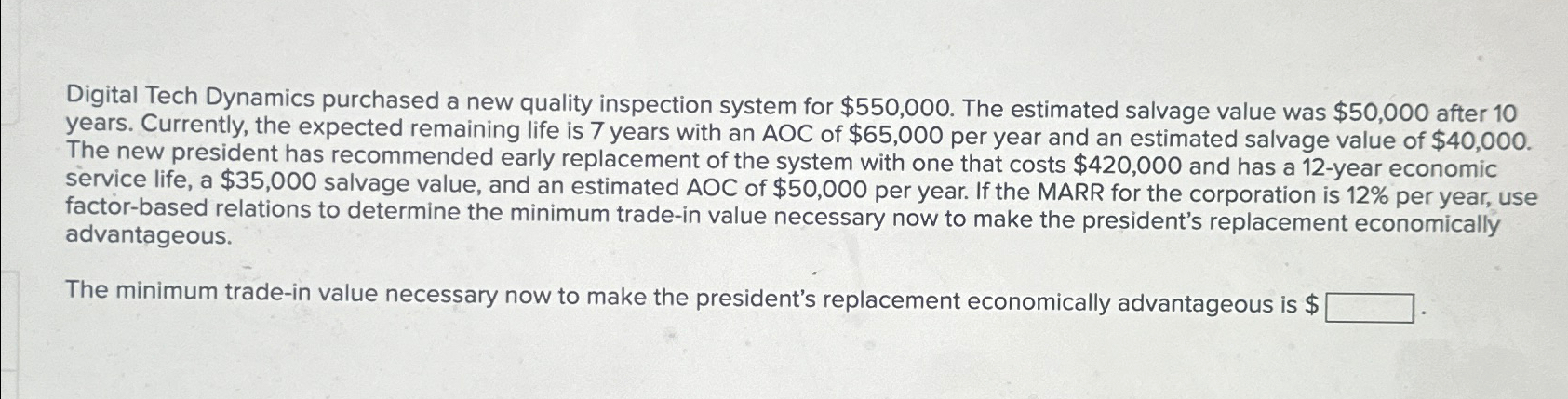 Solved Digital Tech Dynamics purchased a new quality | Chegg.com