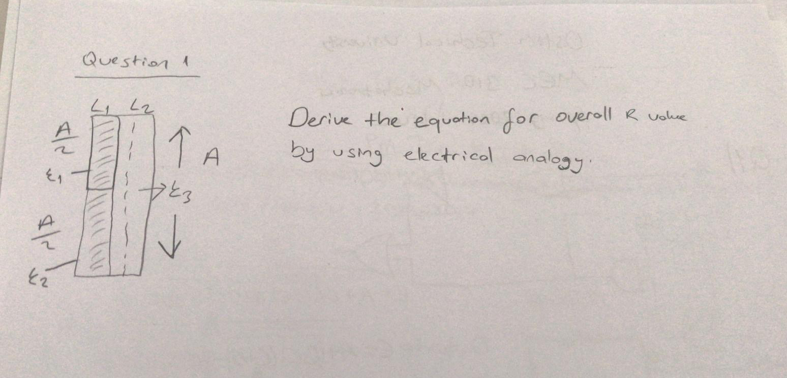 Solved Question 1Derive the equation for overall R ﻿value by | Chegg.com