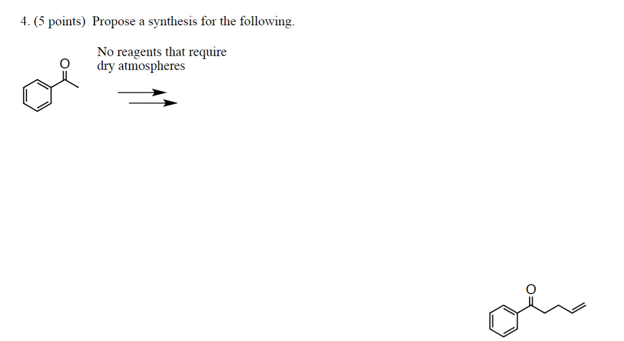 Solved (5 ﻿points) ﻿Propose a synthesis for the following.No | Chegg.com