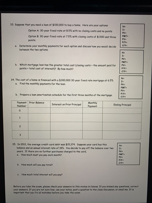 Solved Module 2 Review Name Round all answers to the nearest | Chegg.com