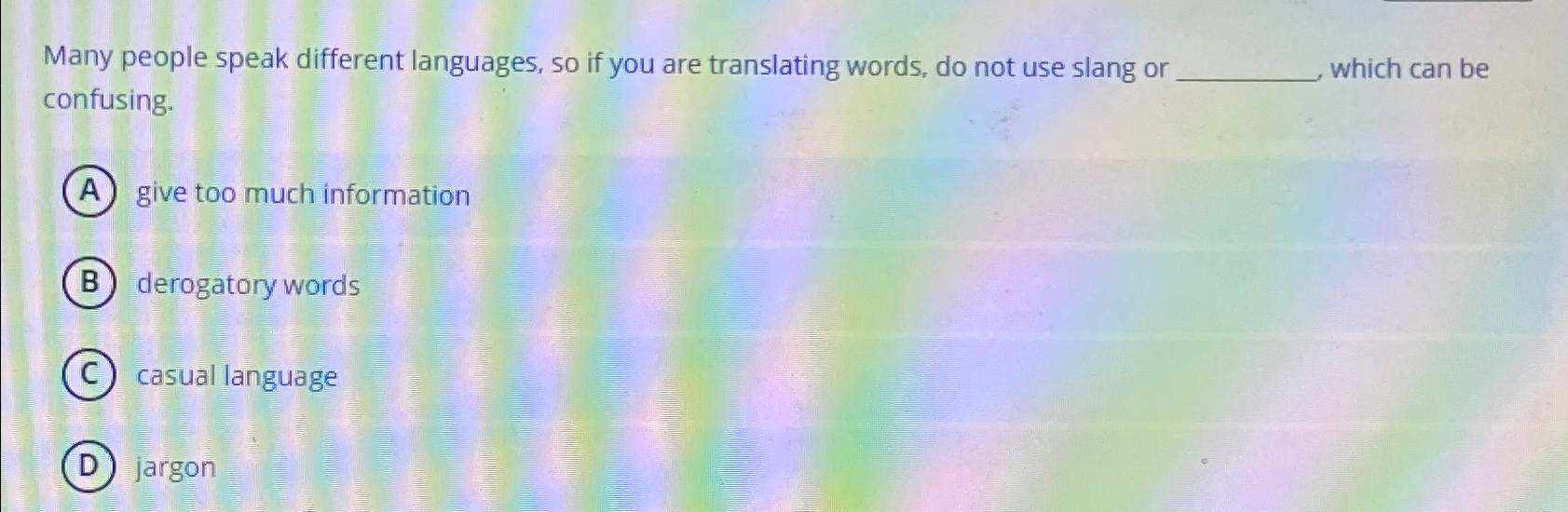 Solved Many people speak different languages, so if you are | Chegg.com