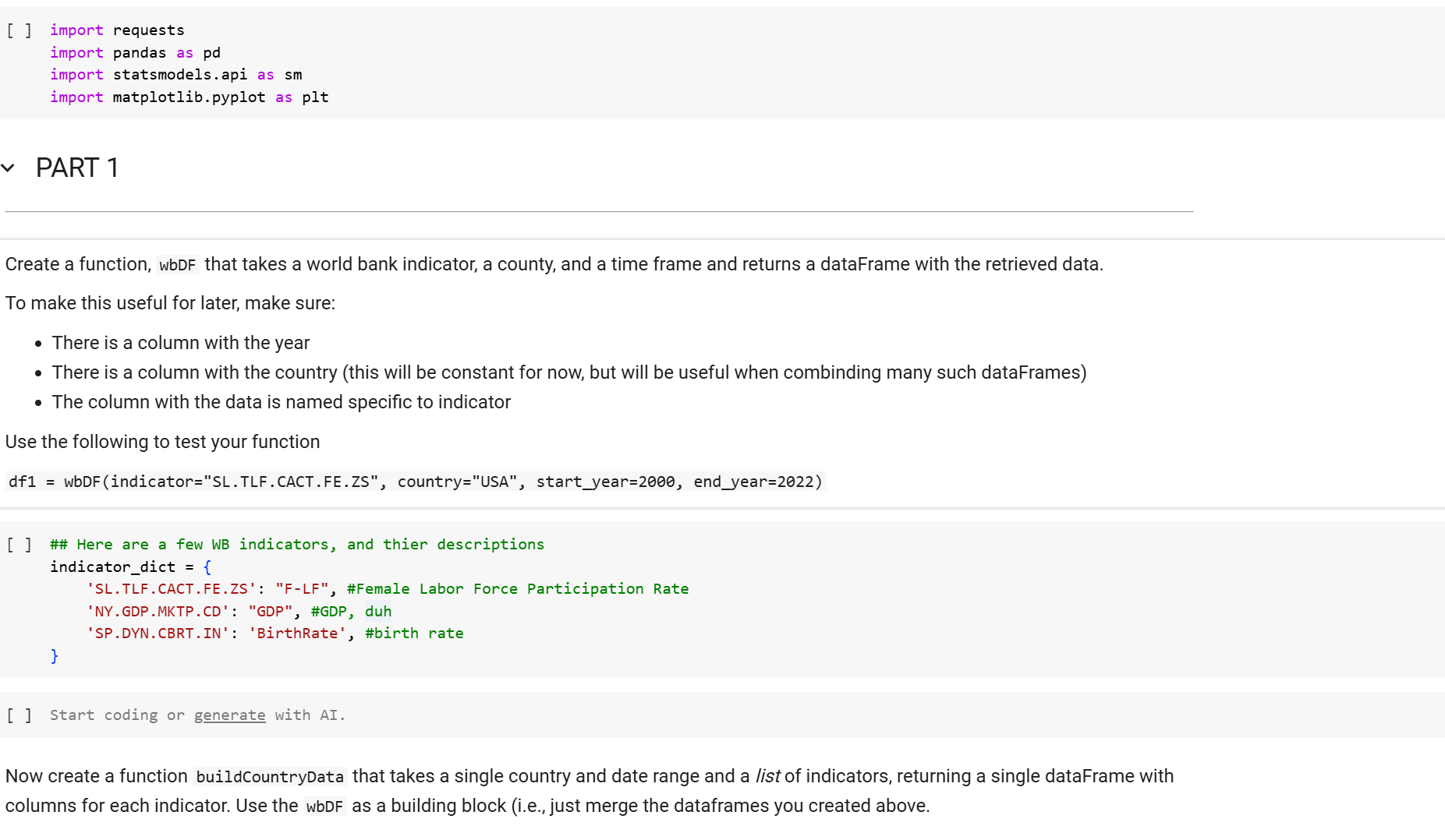 Solved ```[ ] ﻿import requestsimport pandas as pdimport | Chegg.com