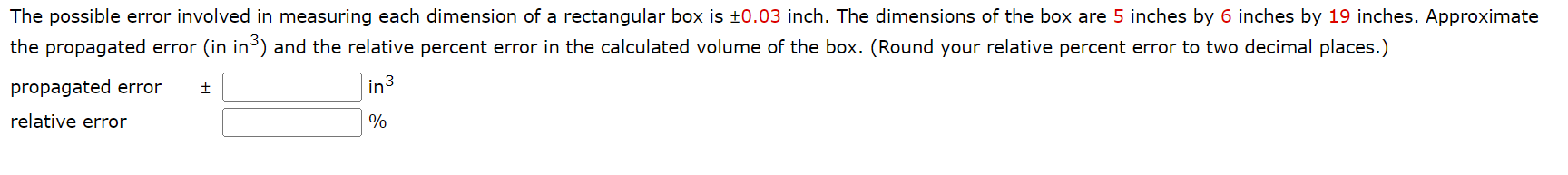 Solved The possible error involved in measuring each | Chegg.com