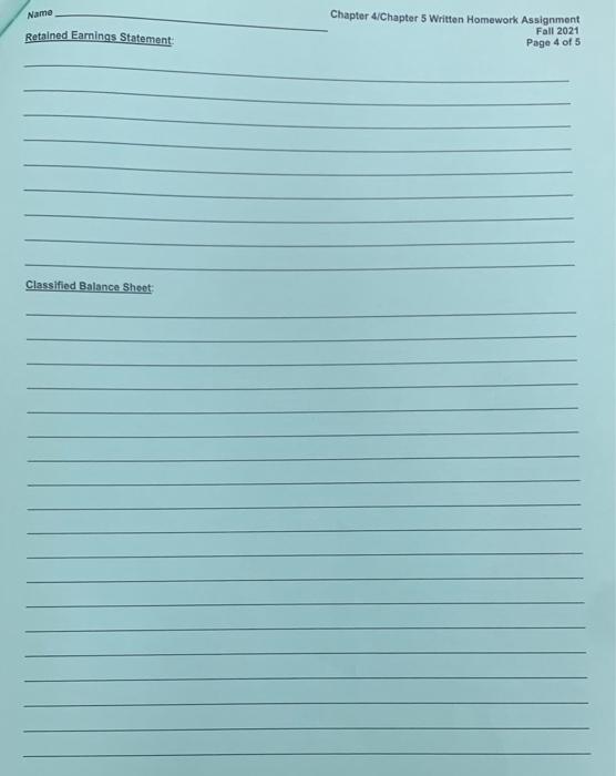 Solved complete the multiple step income statement, retained | Chegg.com