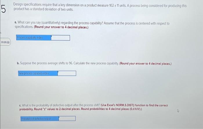 Solved 5 Design specifications require that a key dimension | Chegg.com