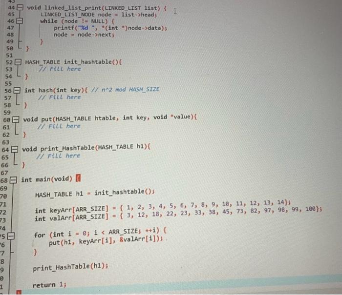 Solved fill the spaces named //fill here | Chegg.com Solved fill the spaces named //fill here | Chegg.com
