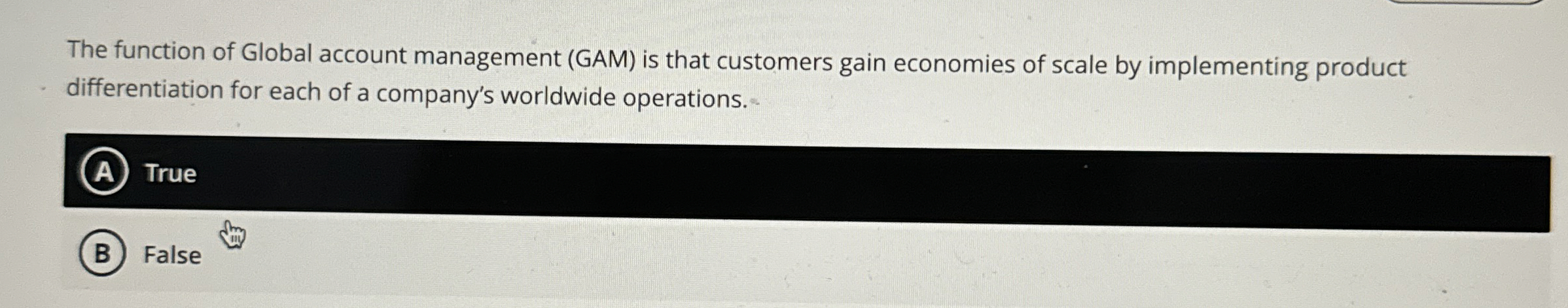 Solved The function of Global account management (GAM) ﻿is | Chegg.com
