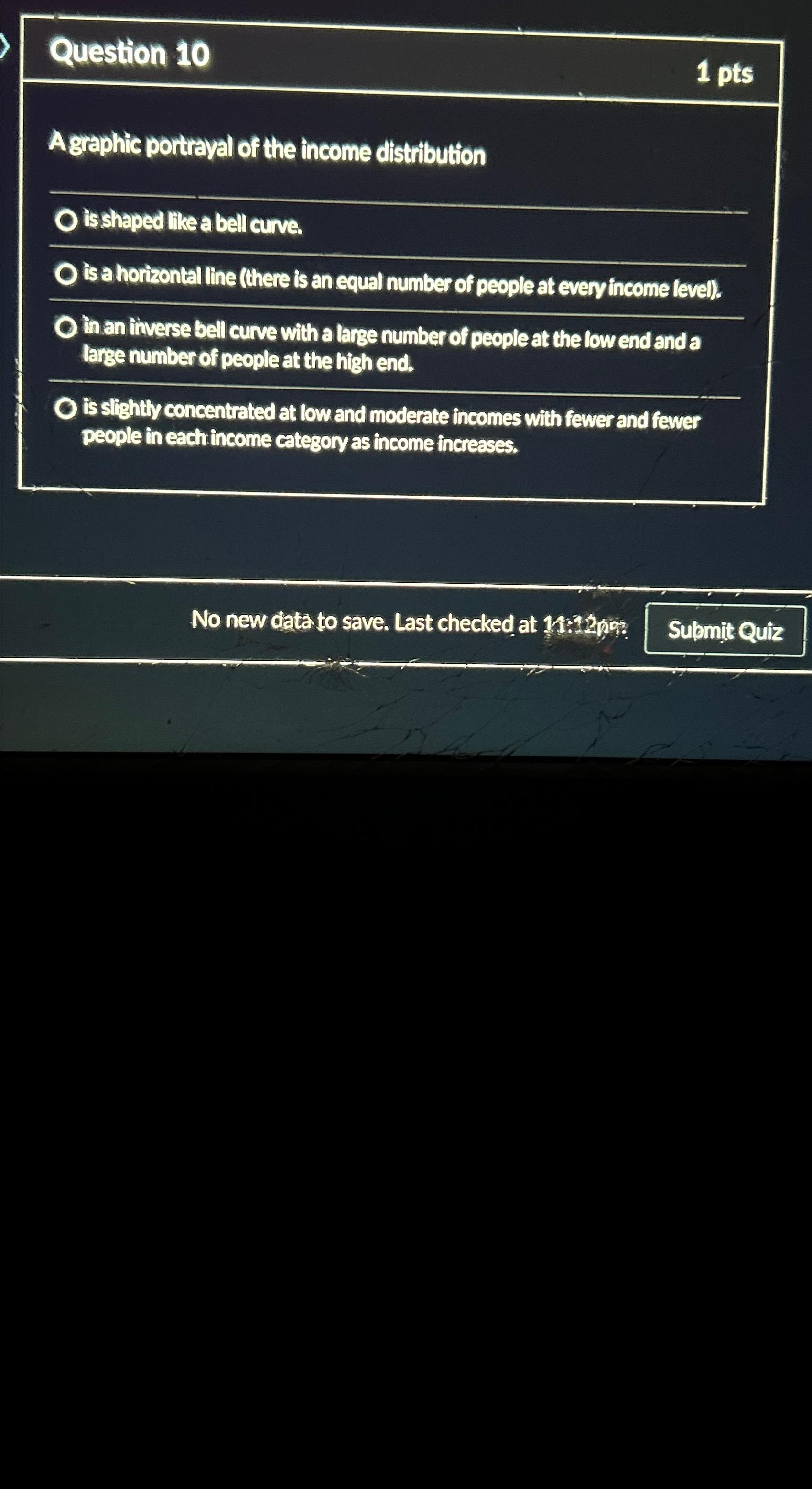 Solved Question 10\\n1 pts\\nA graphic portrayal of the | Chegg.com
