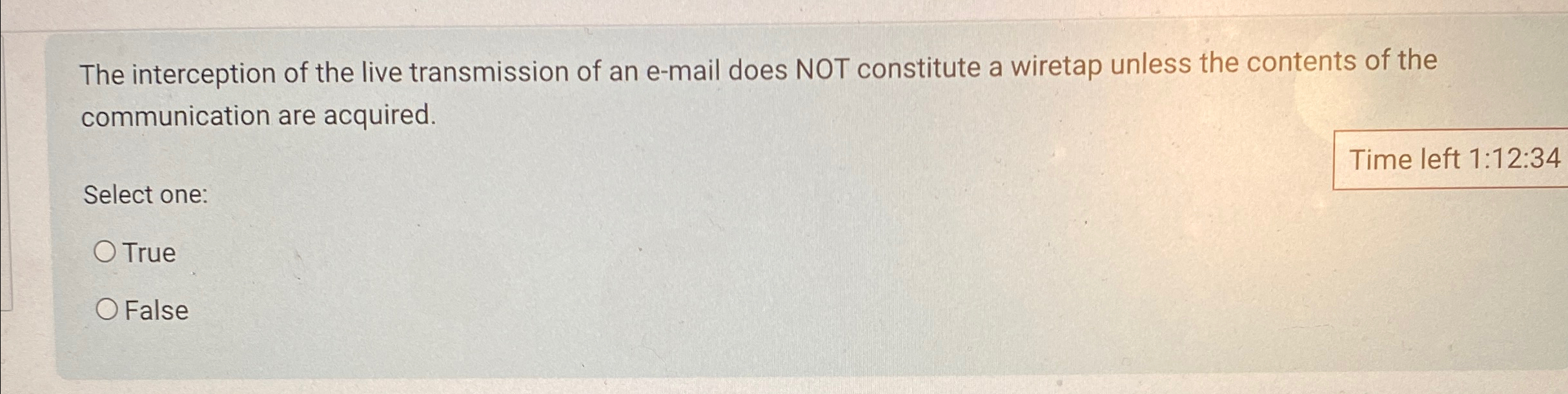 Solved The interception of the live transmission of an | Chegg.com