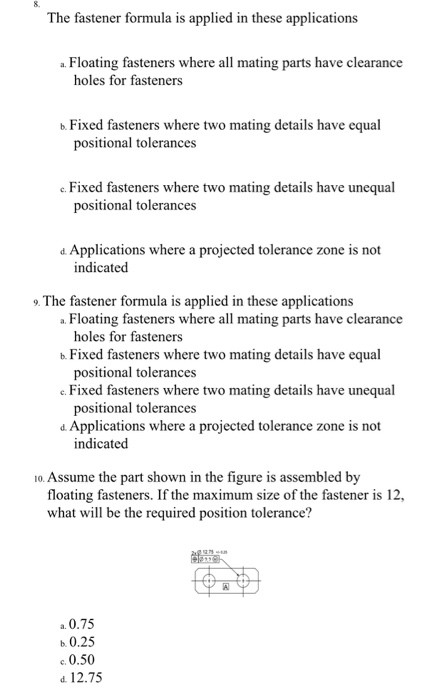 Place an x on the most correct answer in the | Chegg.com