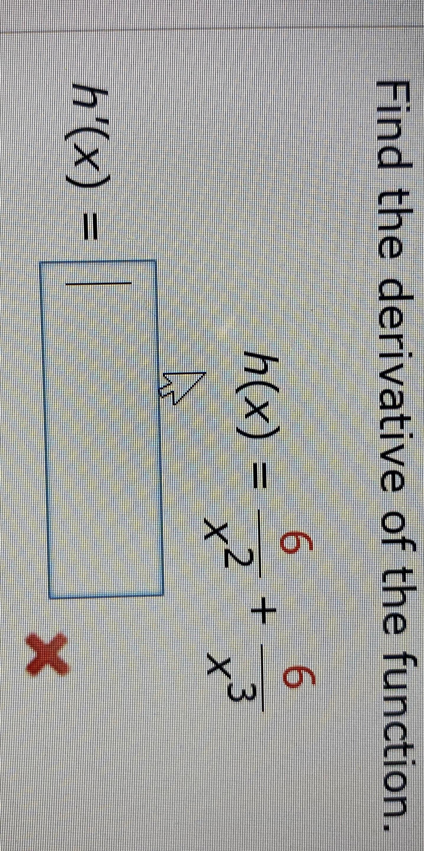 Solved Find the derivative of the | Chegg.com
